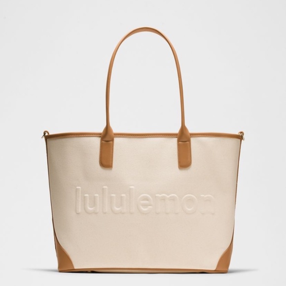 lululemon athletica | Bags | Nwt Lululemon Classic Canvas Tote Bag 6l ...